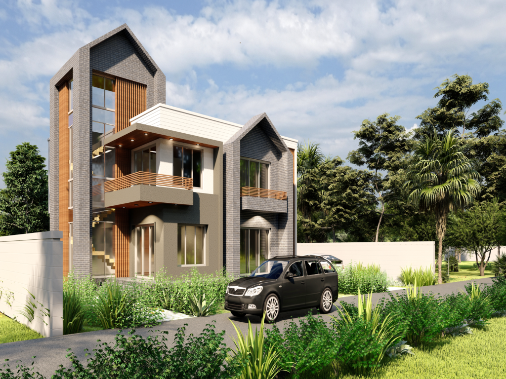 Luxury bungalow with double height living room, 5 bedroom, 5 washroom ...